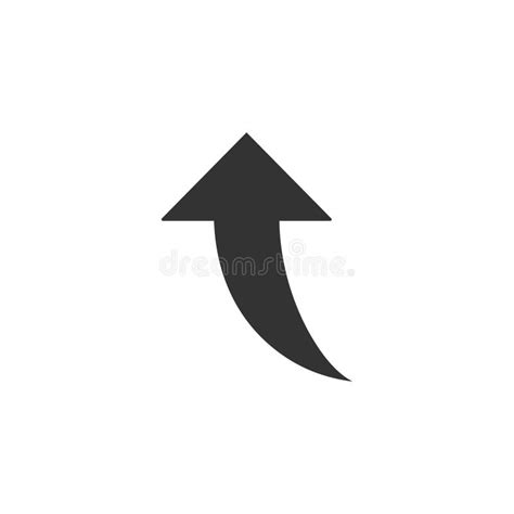 Curved Arrow Icon Vector Curve Arrow Icon Vector Illustration Stock