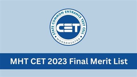 Mht Cet 2023 Final Merit List Released For Be And Btech Heres Direct