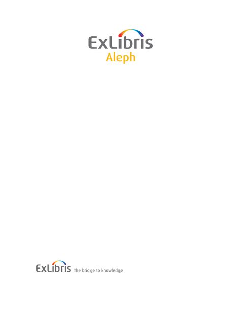 Aleph 20 Syslib Guide Items Pdf Libraries Microsoft