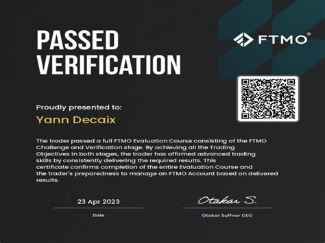 Passed Ftmo Challenge Forex Trading Mff Ftmo Account Upwork
