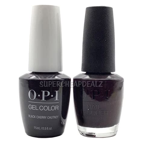 Opi Nail Polish And Gelcolor Gel Nail Polish Duo Set 05 Oz I43 Black