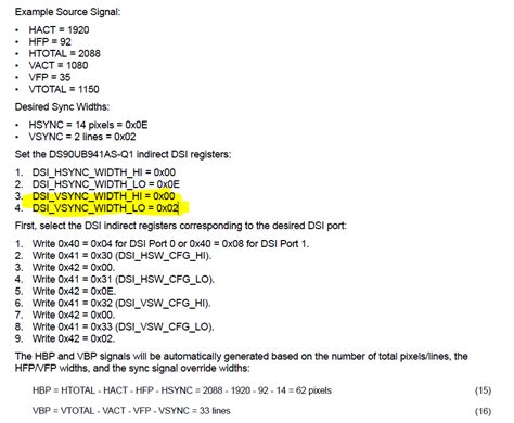 Ds90ub941as Q1 Sync Pulse Problem After Deserialization Interface