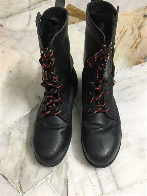 Metal Toe Army Boots Mens Fashion Footwear Boots On Carousell