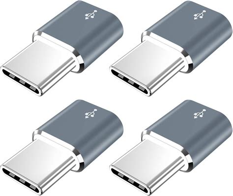 Amazon Com USB Type C Adapter 5 Pack Micro USB Female To USB C Male Converter Android Cable