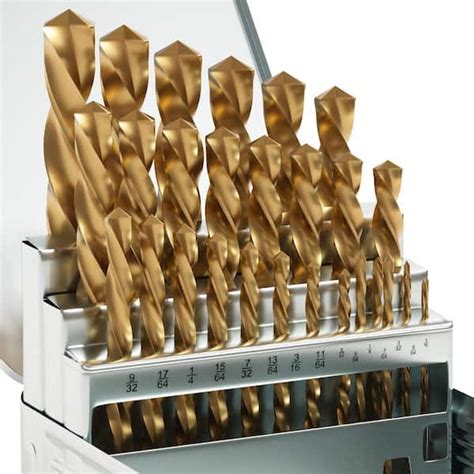 MYWISH Cobalt Left Hand Drill Bit Set 29 Piece M35 High Speed Steel