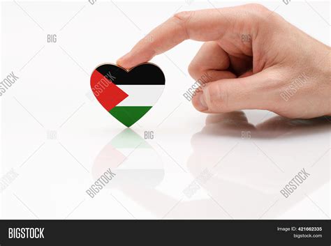 Palestine Flag Love Image And Photo Free Trial Bigstock