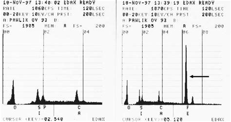 6 Edax Histogram Of The Residues On The Flint Tool Download