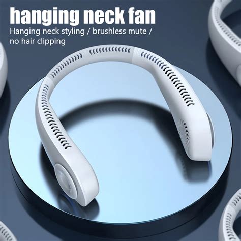 휴대용 레이지 블레이드리스 걸이식 목 선풍기 충전식 웨어러블 헤드 선풍기 핸즈프리 Usb 미니 선풍기 여행 야외 스포츠 팬