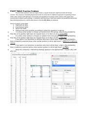 Pivot Table Notes Docx PIVOT TABLE Practice Problem 1 The Local Beer Producer Sells Two