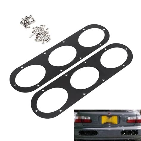 Wowowi Aluminum Alloy Car Race Rear Bumper Air Diversion Diffuser Panel