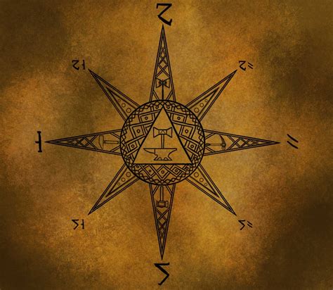 Here S My Compass Rose From My Dwarf Maps It S Owl Sockets