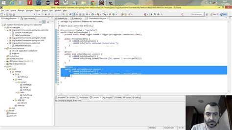 Spring MVC E WebSocket Parte Testando O Hello WebSocket YouTube