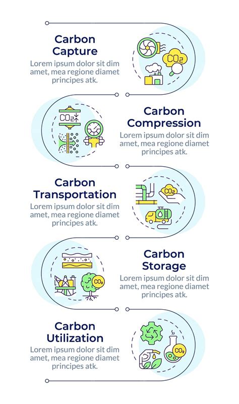 Premium Vector Carbon Capture Methodology Infographic Vertical Sequence