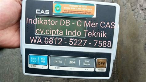 Jual Timbangan Indikator Timbangan Type Db C Merk Cas Indicators Low