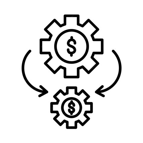 Premium Vector Business Process Automation Line Illustration