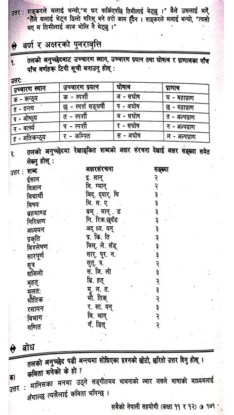 Nepali Complete Notes Class 11 And 12 Unit 17 ~ Revival Diary