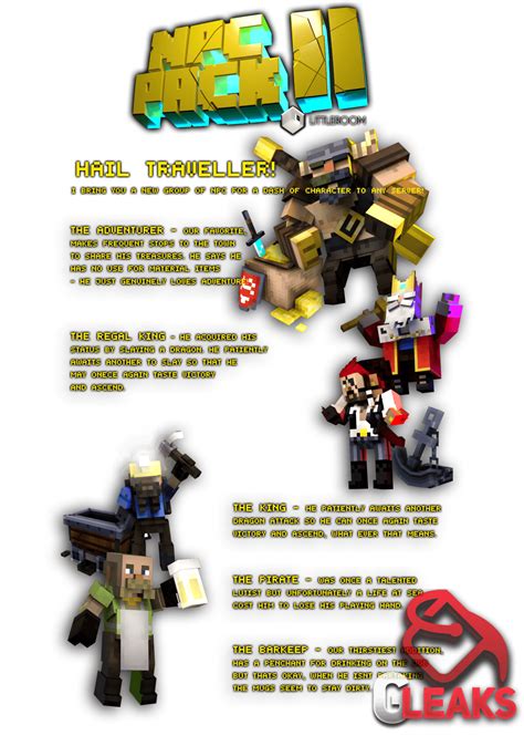 MC Models NPC Pack Vol V ME READY GLeaks Pro