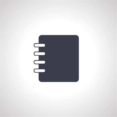 Premium Vector Notepad Icon Textbook Icon