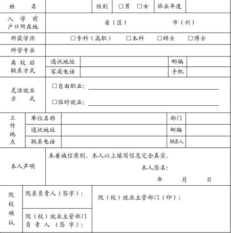 灵活就业表及就业证明word文档在线阅读与下载无忧文档