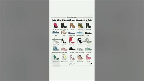 یک بار برای همیشه اسم کفش هات و یاد بگیر😉 کفشمجلسی کفشزنانه کفش