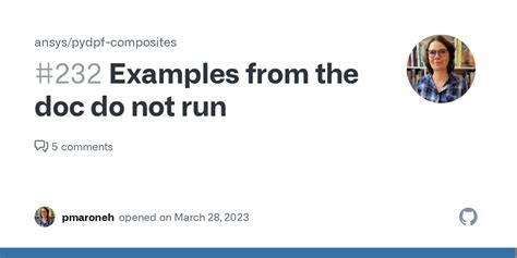 Examples From The Doc Do Not Run Issue 232 Ansys Pydpf Composites