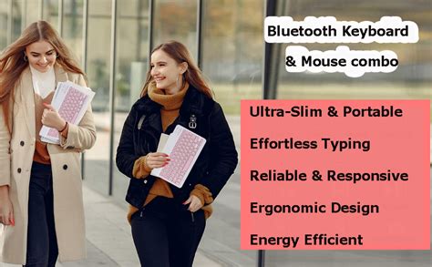 Bluetooth Wireless Keyboard And Mouse Combo Ultra Slim