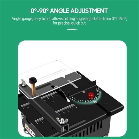 100W Multi Functional Table Saw Mini Desktop Electric Saw Cutter Speed