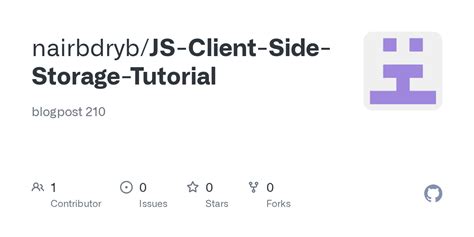 Github Nairbdrybjs Client Side Storage Tutorial Blogpost 210
