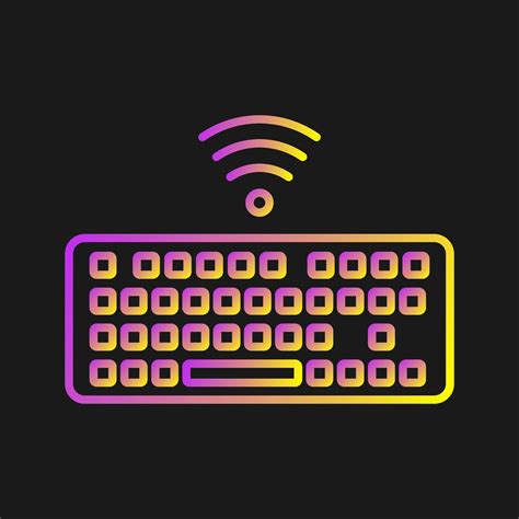 Wireless Keyboard Vector Icon Vector Art At Vecteezy