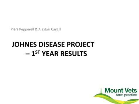 Johnes Disease Beef Farm Walk Presentation Ppt