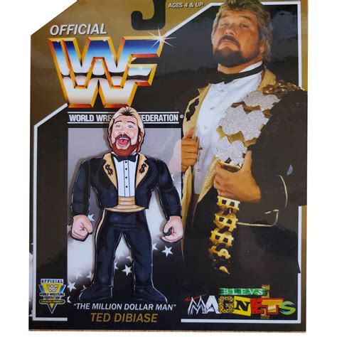 Retro Ted Dibiase Million Dollar Man Magnet The Wrestling Collection