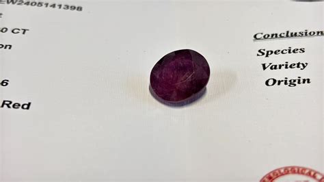 1680 Ct Purplish Red Natural Ruby Able Auctions