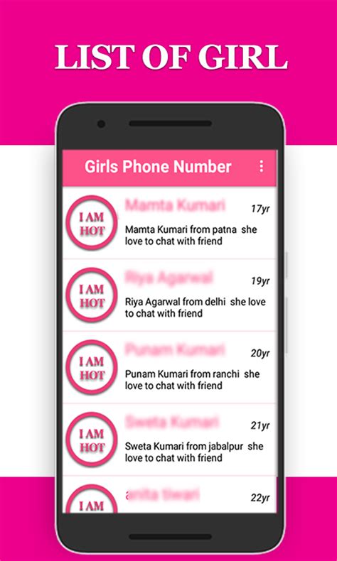 Girl Mobile Number List