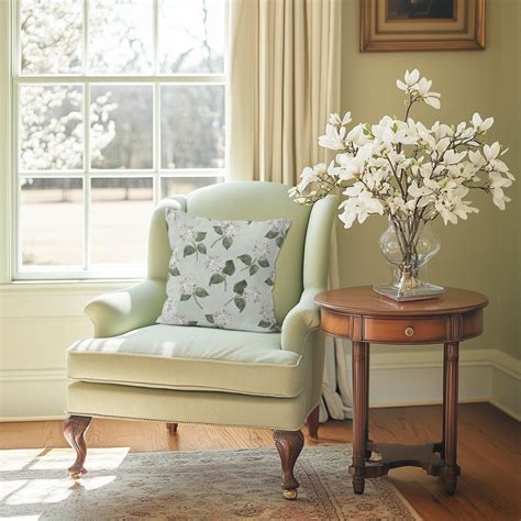 White Hydrangea Cushion Cover Hydrangea Garden Floral Throw Pillow