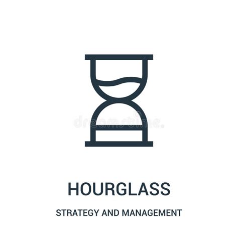 Hourglass Icon Vector From Startups Collection Thin Line Hourglass