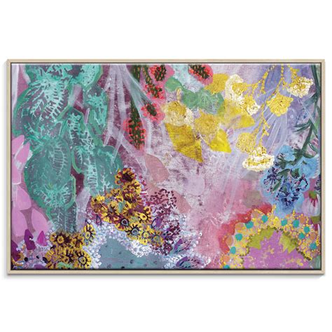 Golden Flowers Wall Art Artist Lane