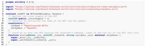 An Excerpt From An NFT Smart Contract Download Scientific Diagram