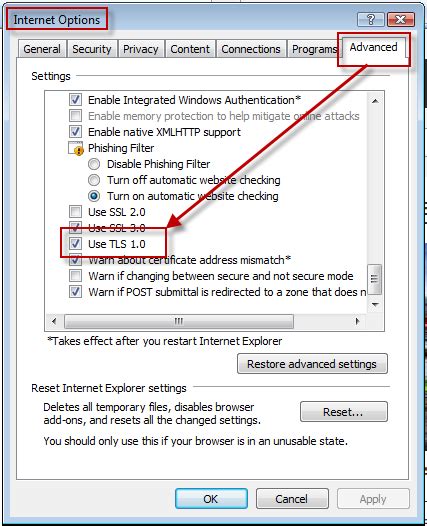 How Can I Turn On Tls On Windows Tntconnect