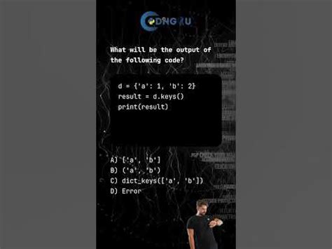 Python Mcq Using Keys With Dictionaries Python Pythonmcq