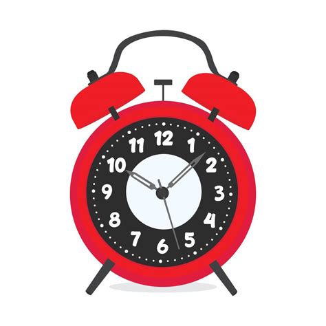 Alarm Clock Red Color Icons Design Free Download 70049954 Vector Art