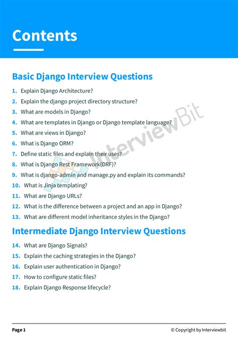 SOLUTION Django Interview Questions Studypool