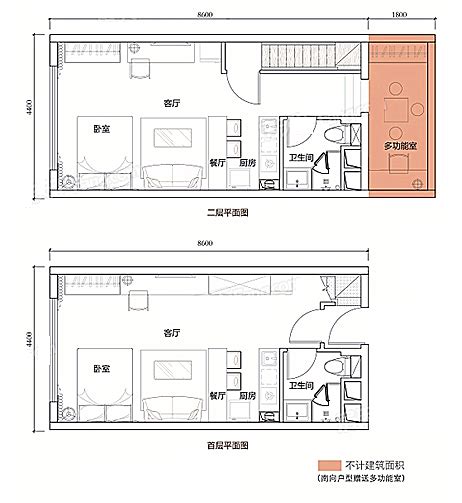 藏珑华府（在售）藏珑华府45㎡公寓户型图佛山藏珑华府2室2厅2卫、450平方米户型图 吉屋网
