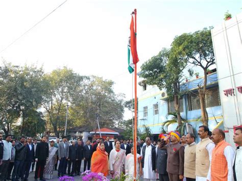 Indore Aims For Cleanliness Crown Again Mayor Bhargava Hoists Flag On