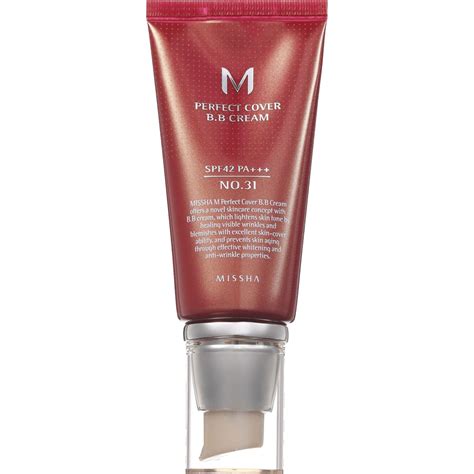 Bb Cream Missha 31 Golden Beige M Perfect Cover 50ml Base Facial Dani