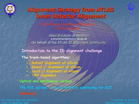 Ppt Alignment Strategy From Atlas Inner Detector Alignment Powerpoint