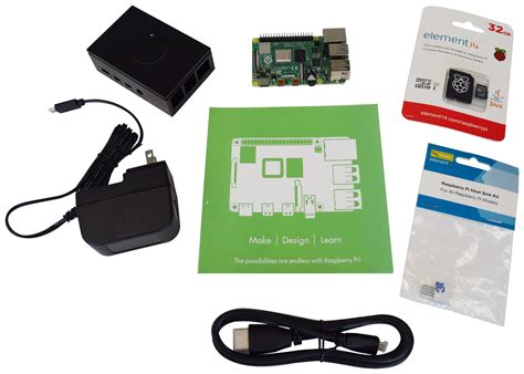 Rpi4 Starter Kit Black Raspberry Pi Starter Kit Raspberry Pi 4gb