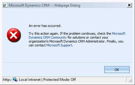 Error Deleting A Record Within Microsoft Dynamics CRM Techyv Com