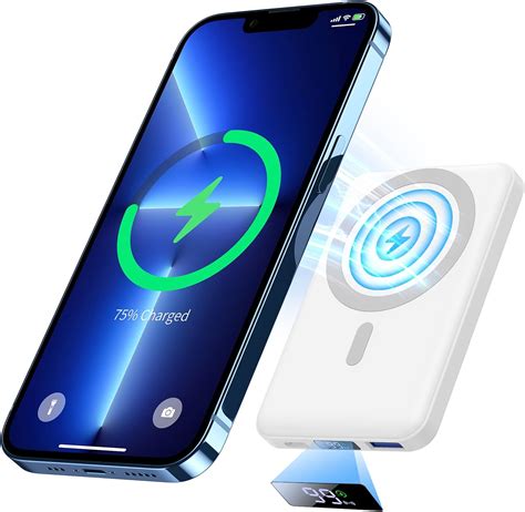 Buy Yiisonger Wireless Power Bank Slim MAh Magnetic Portable Charger W PD Fast