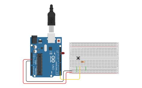Circuit Design Lab 03 Encender Un Led Al Presionar Un Pulsador Tinkercad