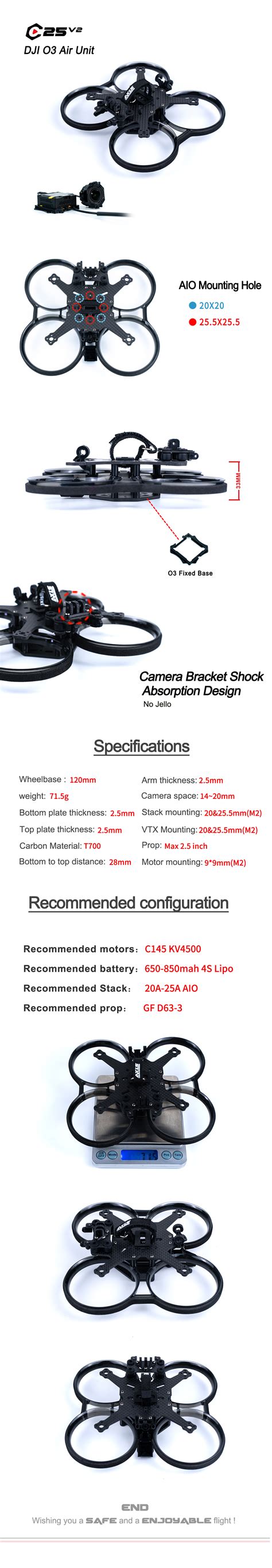 Axisflying Cineon C25v2 25 Inch Indoor Cinewhoop Cinematic